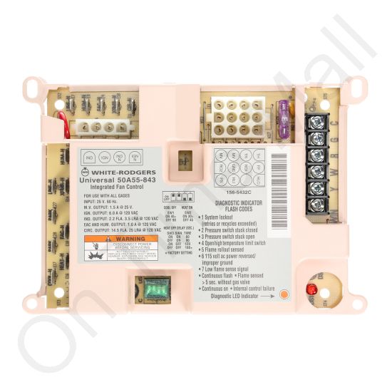 White Rodgers 50A55-843 Integrated Furnace Control